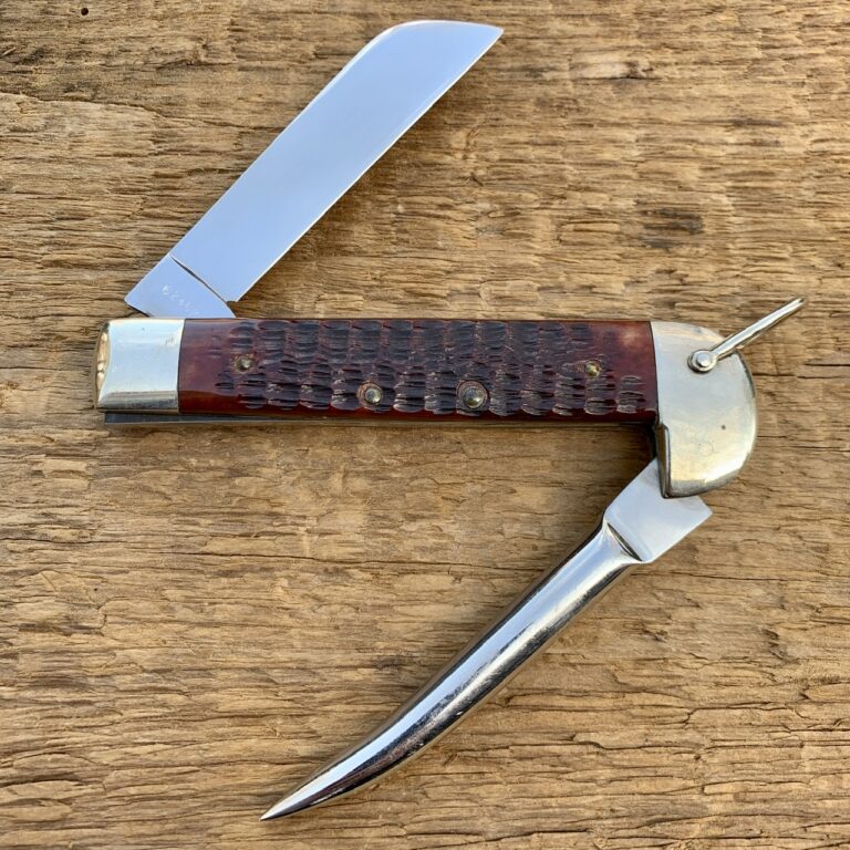 Case XX Stainless USA 1971 9 Dot Bone 6246R Riggers Knife - Old Pocket ...