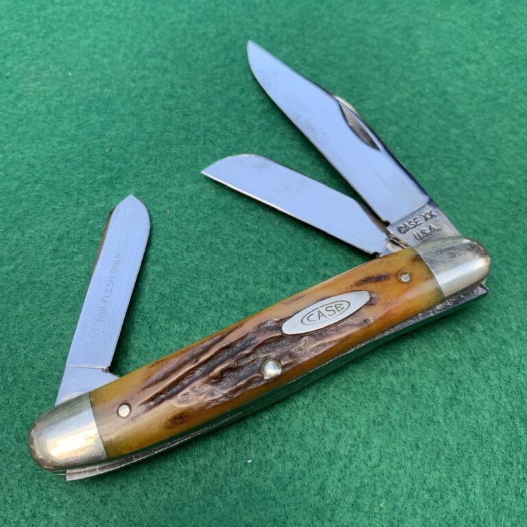 Case XX USA 1965-69 5347 HP Stag Stockman Pocket Knife - Old Pocket Knives