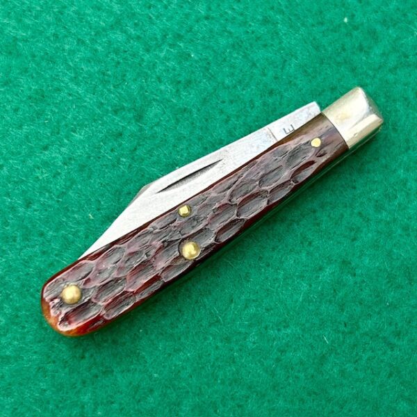 Case XX 1940-64 6229 1/2 Tadpole Knife Pretty Bone - Old Pocket Knives