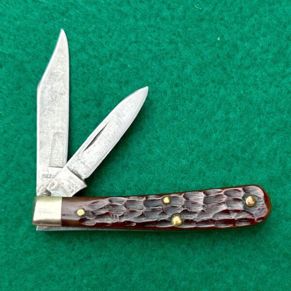 Case XX 1940-64 6229 1/2 Tadpole Knife Pretty Bone - Old Pocket Knives
