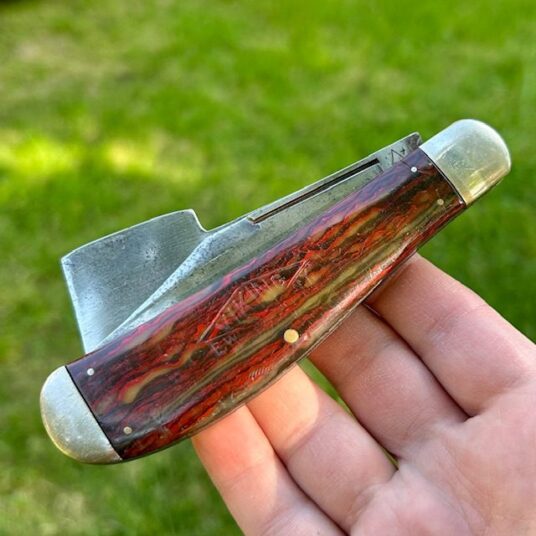 1930's Viking NY (Union Cut Co) Hatchet Hunting Pocket Knife - Old ...