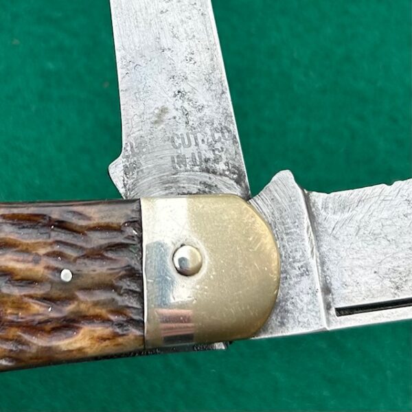 Elgin Cutlery Co Folding Hatchet Knife Jigged Bone Handles - Old Pocket ...