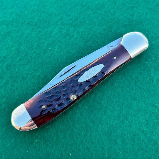 Case XX USA 1974 (6 Dot) 6249 Copperhead Red Bone - Old Pocket Knives